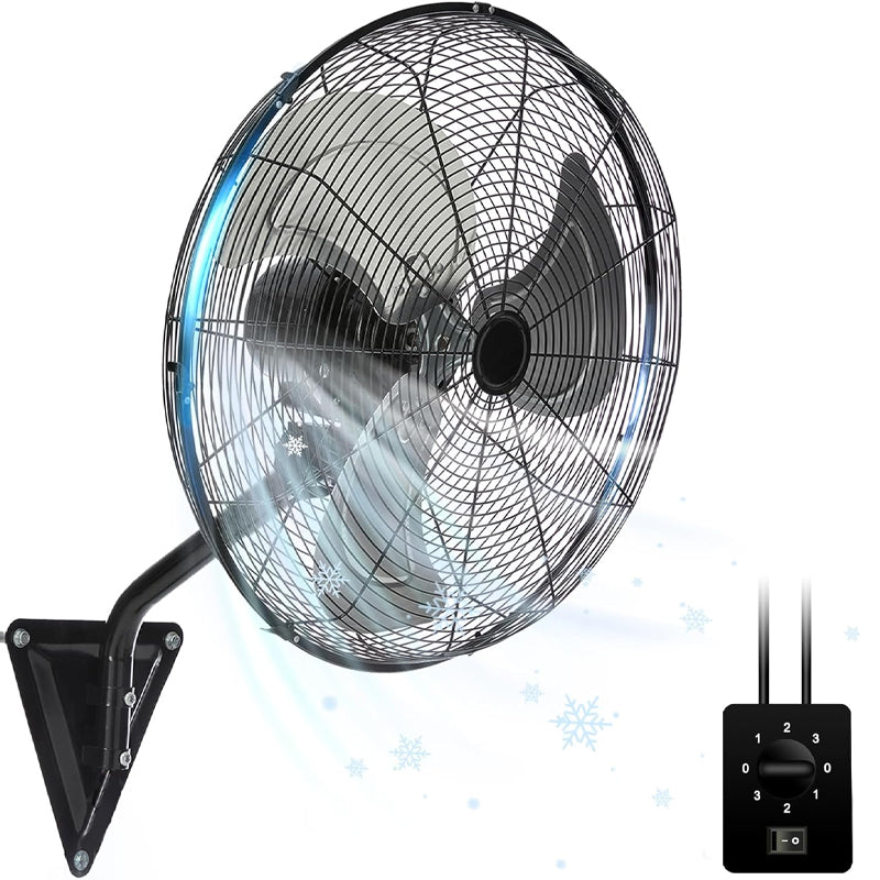 BowLift | 18 Inch Wall Mount Fan High Velocity 3-Speed Wall Fan 5500 C