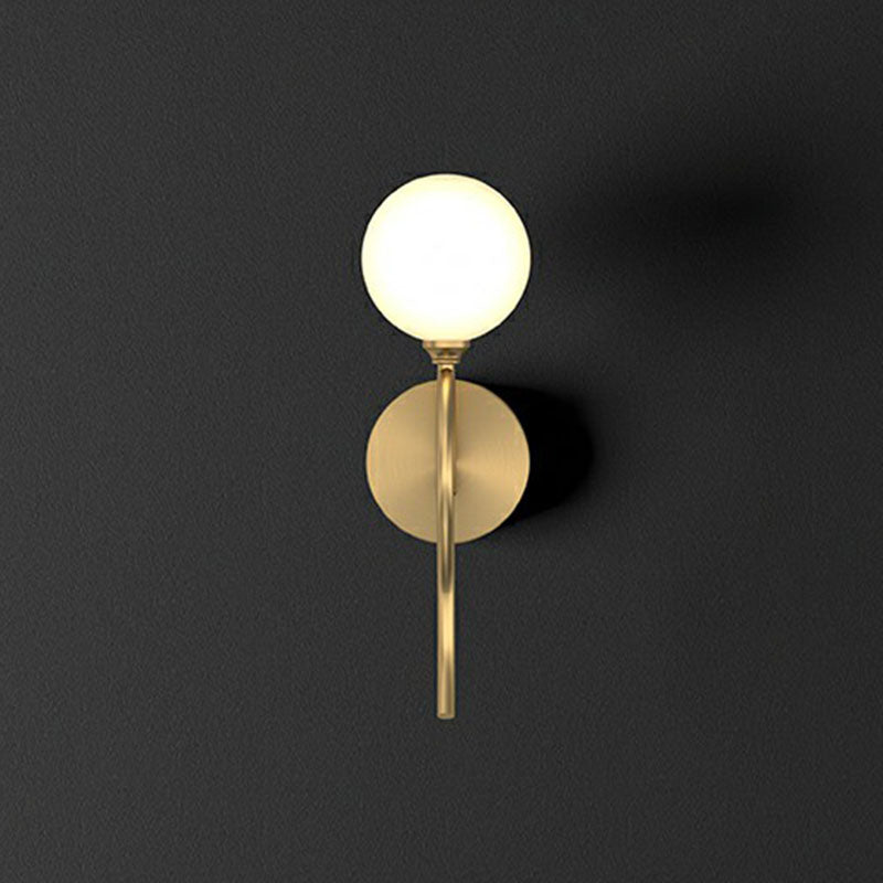 BowLift | Artistic Wall Lighting Fixture Gold Spherical Wall-Mounted L