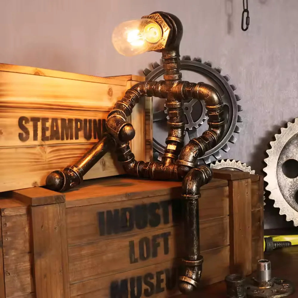 LumeBot - Futuristic Robot Table Lamp