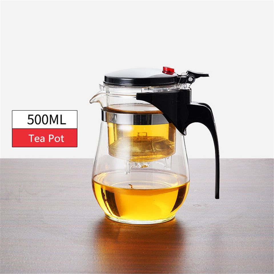 BowLift | TeaTime Heat Resistant Glass Teapot