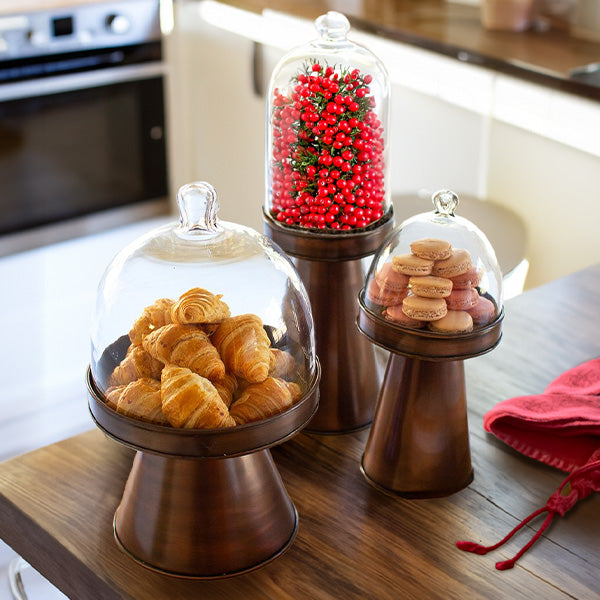 BowLift | Copper-colored display stands, set of 3