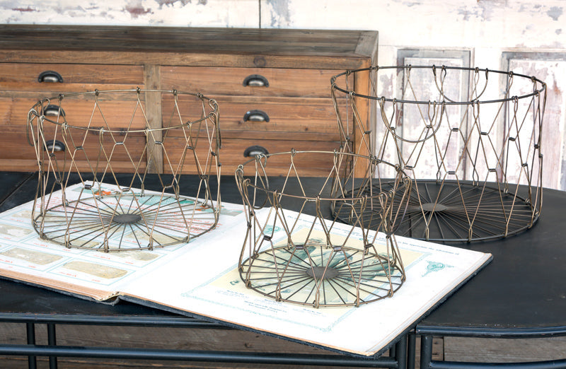 BowLift | Collapsible wire baskets set of 3