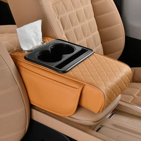 BowLift | Integrated multifunctional riser cushion for car armrests un